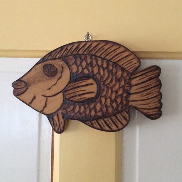 Wall Decor | Handmade Wood Burning Tropical Fish | Poshmark